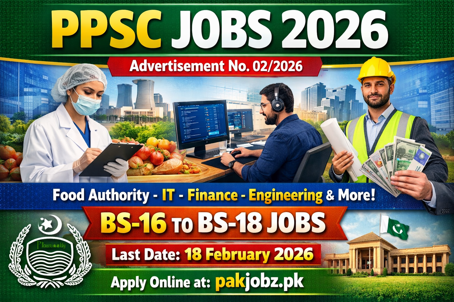 PPSC Jobs 2026 Advertisement No. 02/2026 | Punjab Government Jobs BS-16 ...